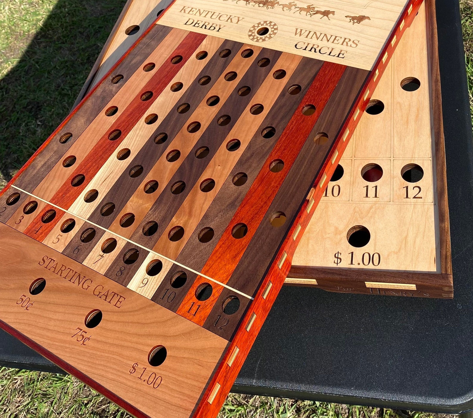 Kentucky Derby Horse Race Board Game. Laser Cut and Engraved. Many ...