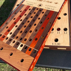 Kentucky Derby Horse Race Board Game. Laser Cut and Engraved. Many ...
