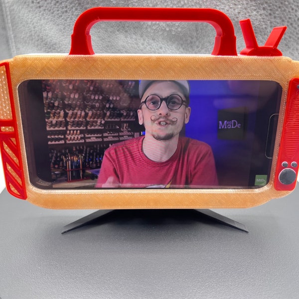 Retro Tv Phone Stand - Etsy