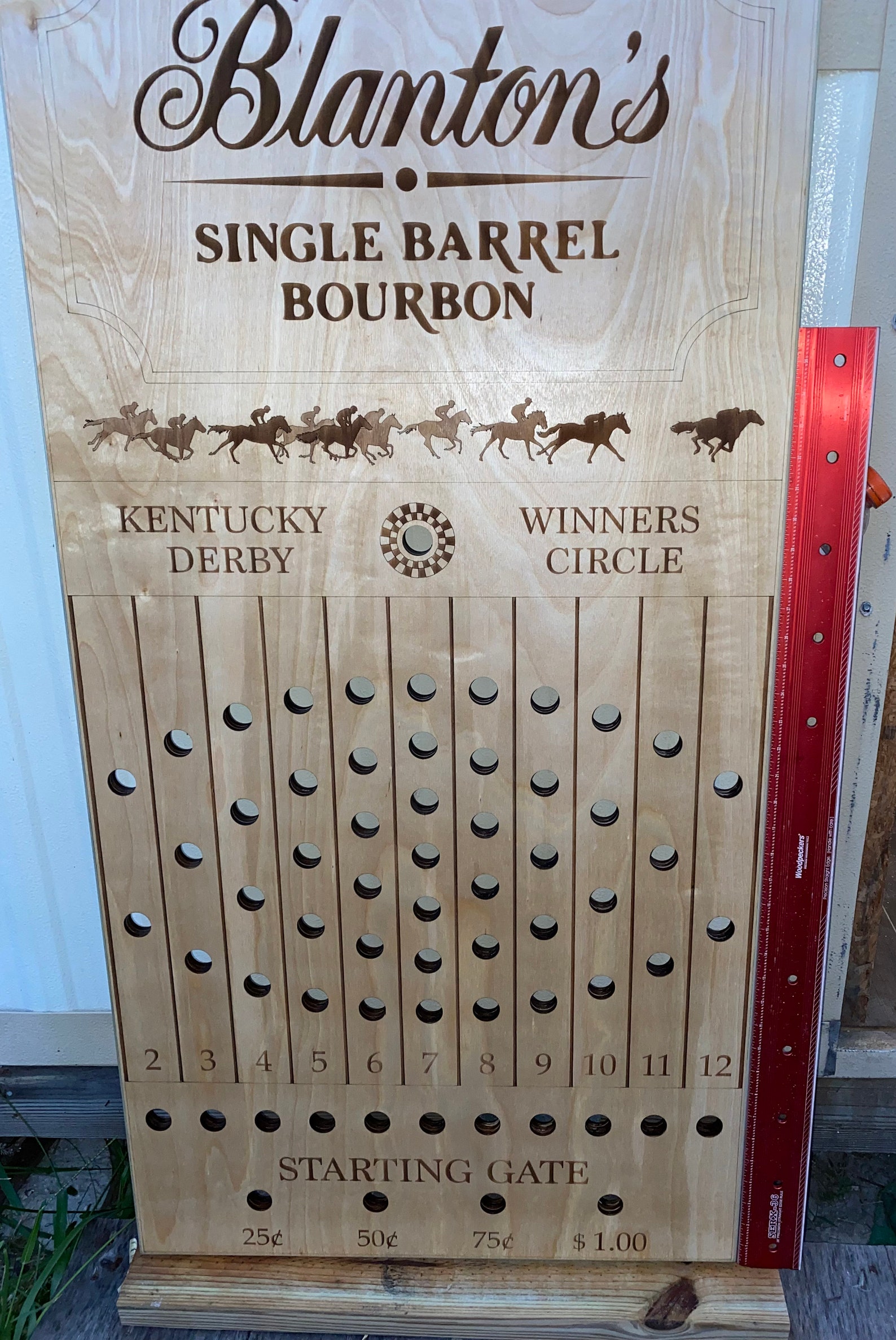 Kentucky Derby Horse Race Board Game. Laser Cut and Engraved. - Etsy