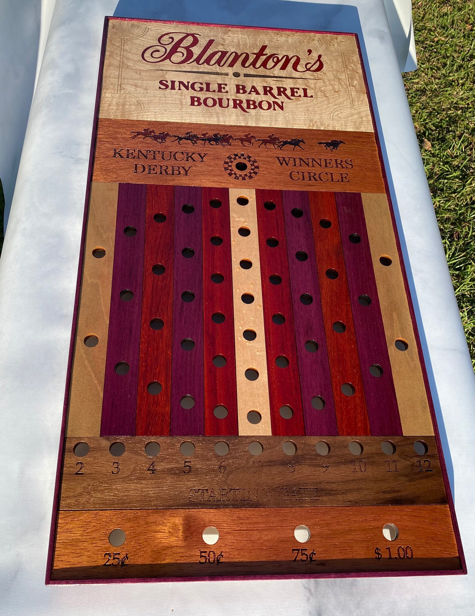Kentucky Derby Horse Race Board Game. Laser Cut and Engraved. - Etsy