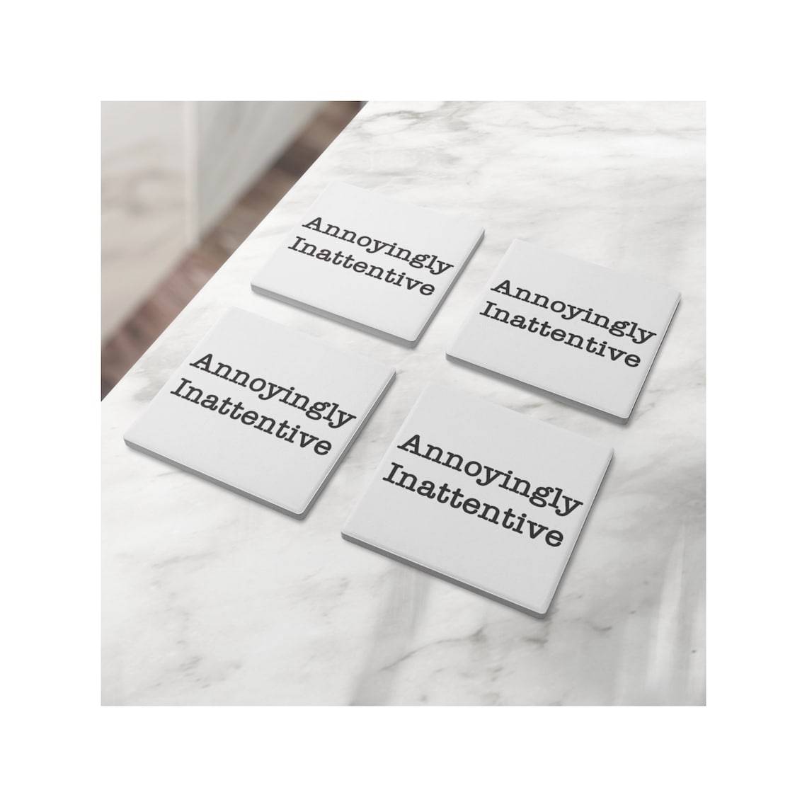 Annoyingly Innatentive Funny Office Coasters, Funny Colleague Gift ...