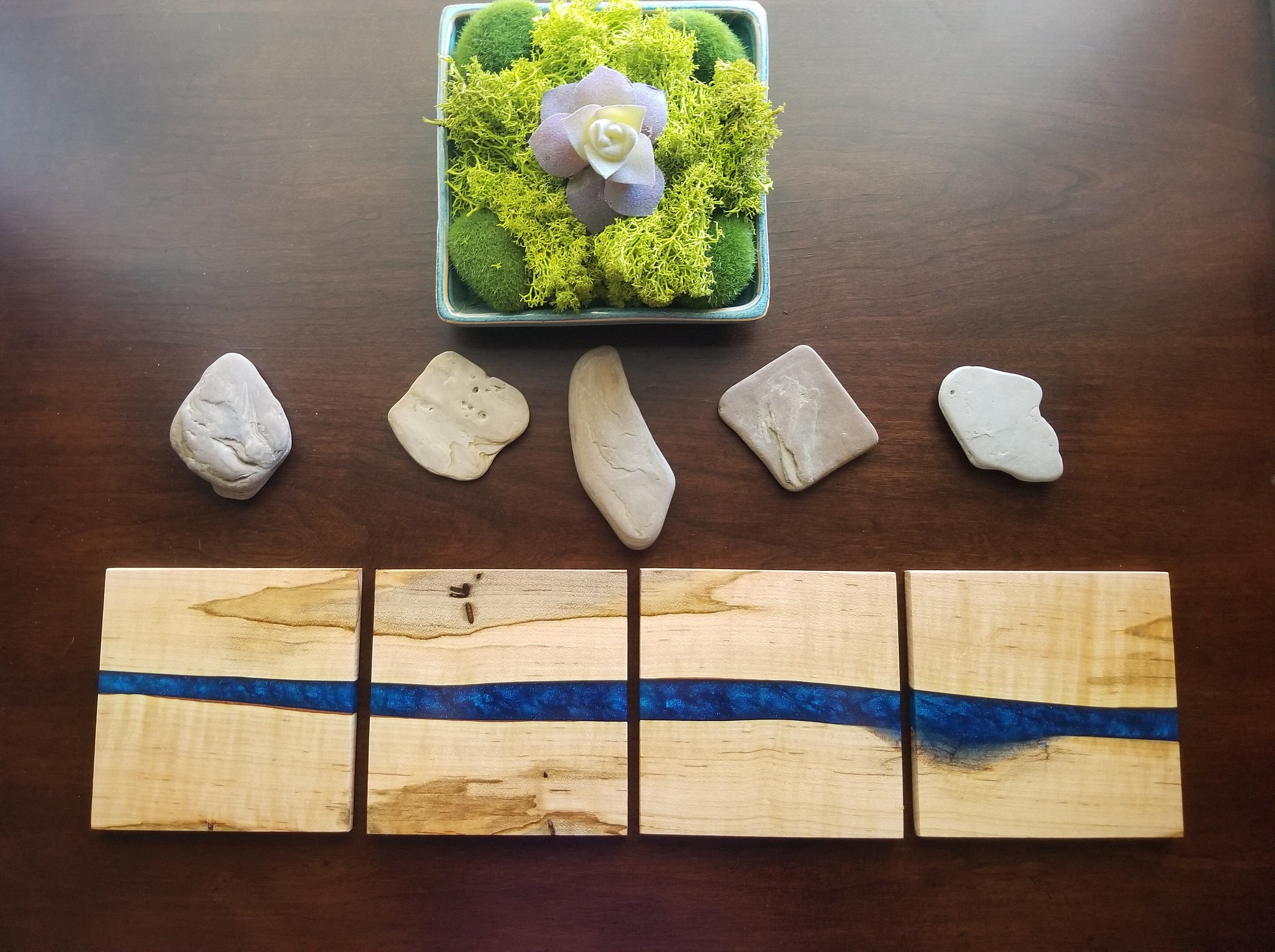 Custom Live Edge Wood & Resin Home Decor — Carlberg Design