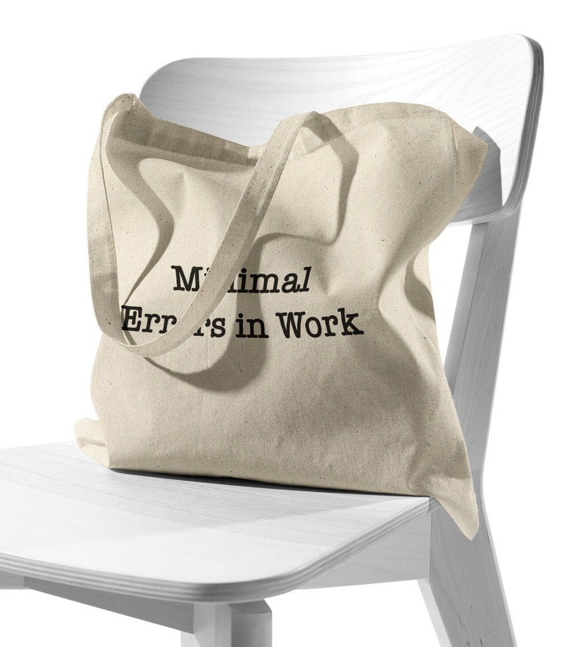 Minimal Efforts in Work Funny Tote Bag, Funny Work Tote Bag, Ladies ...