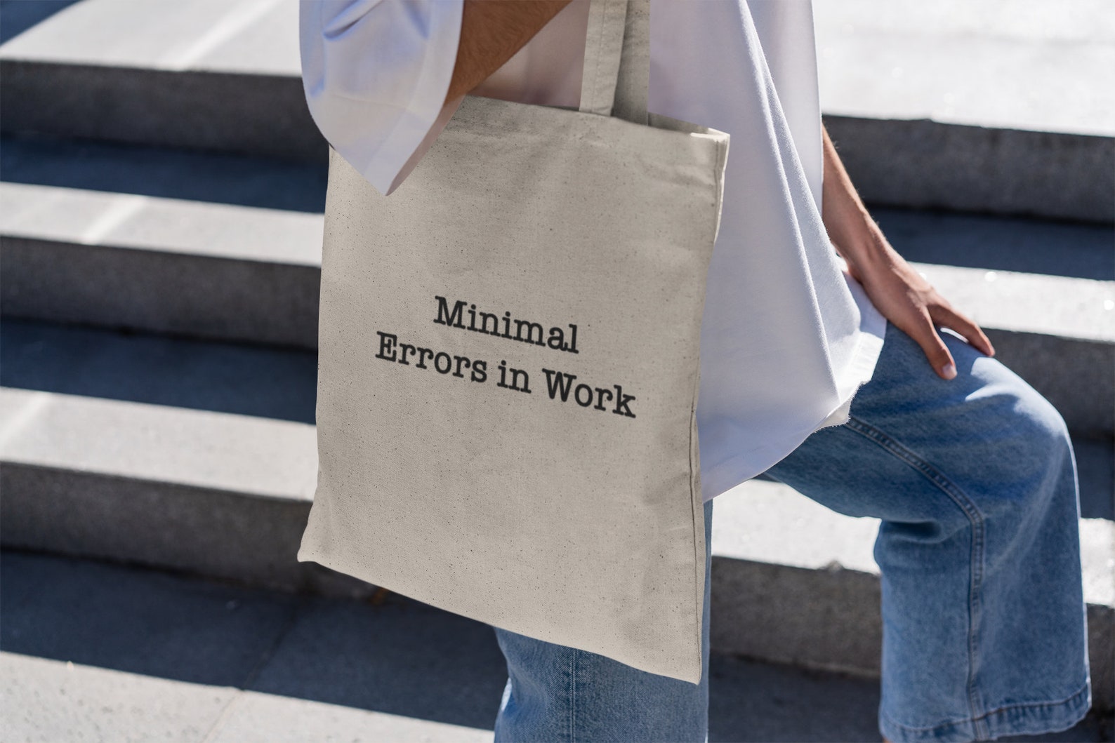 Minimal Efforts in Work Funny Tote Bag, Funny Work Tote Bag, Ladies ...