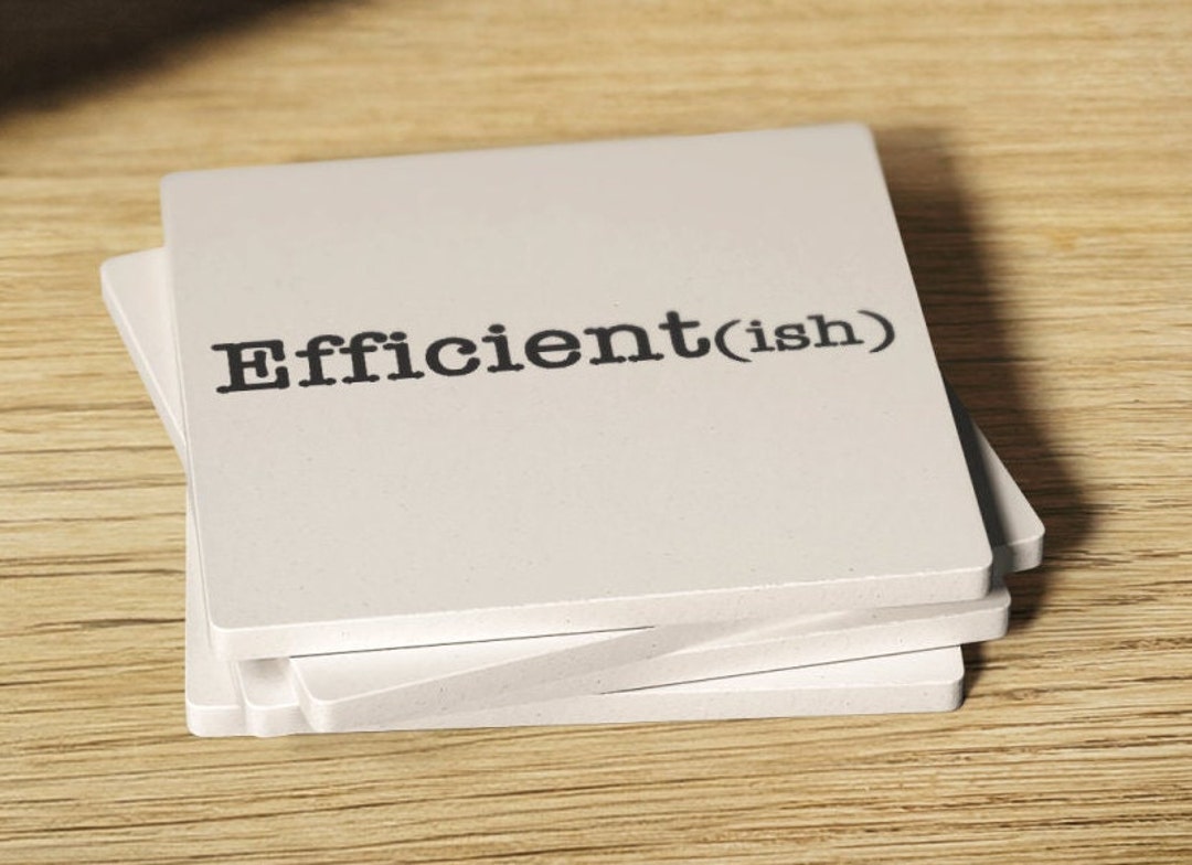 Efficient(ish) Funny Office Coasters, Funny Colleague Gift, Work ...