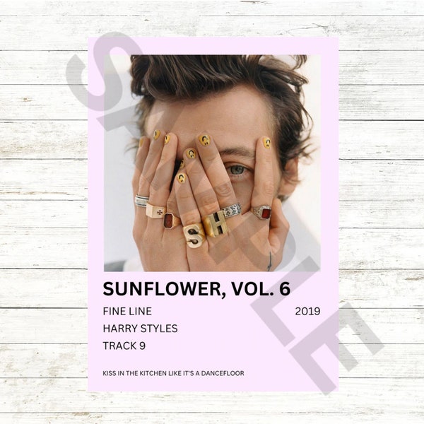 Sunflower Vol. 6 Harry Styles - Etsy