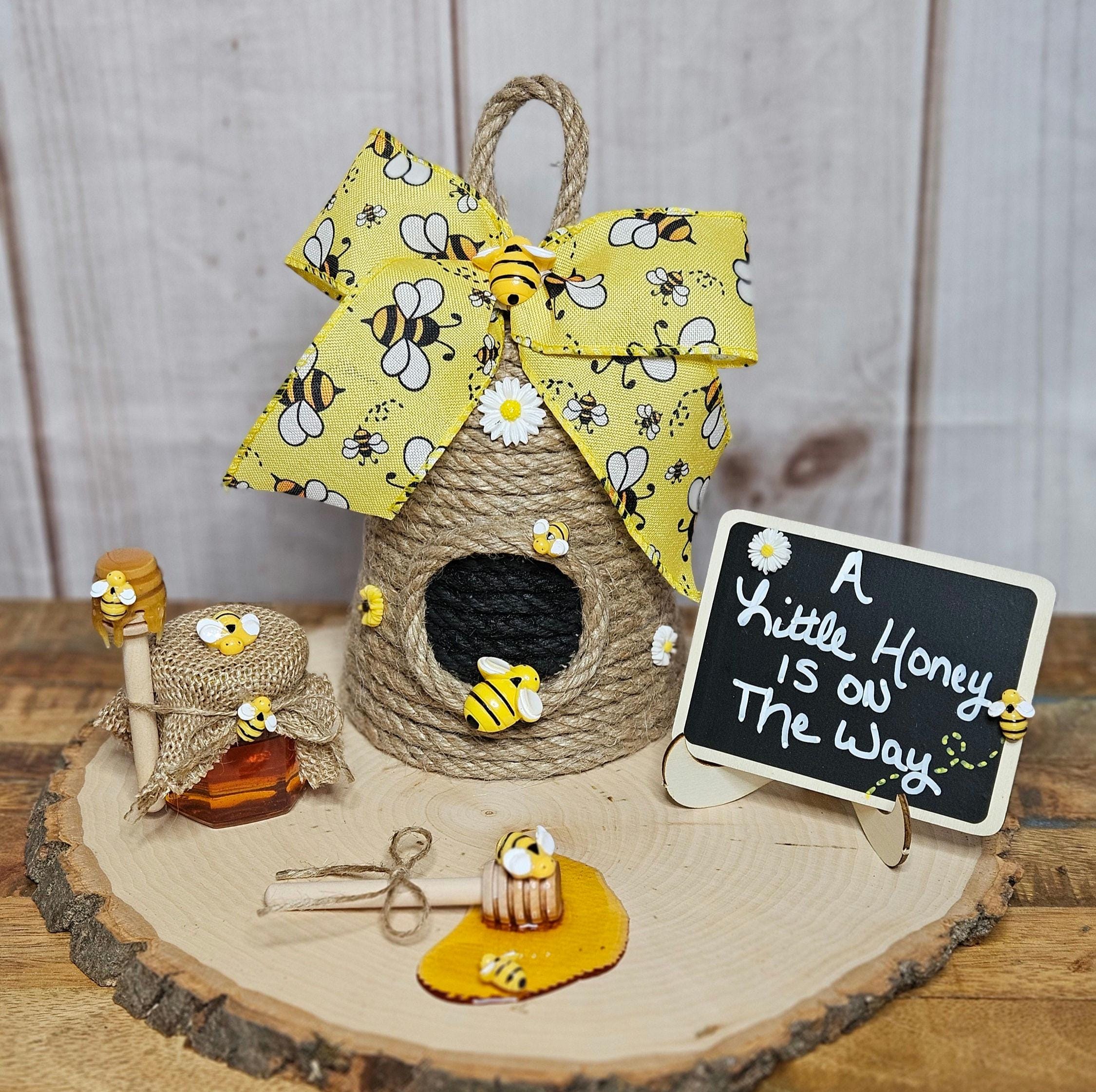 Bee Baby Shower Decoration A Little Honey is on the Way Bee Table Decor ...