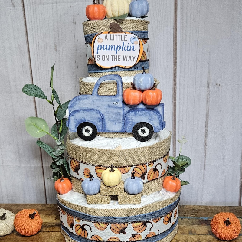 Pumpkin Diaper Cake - Etsy