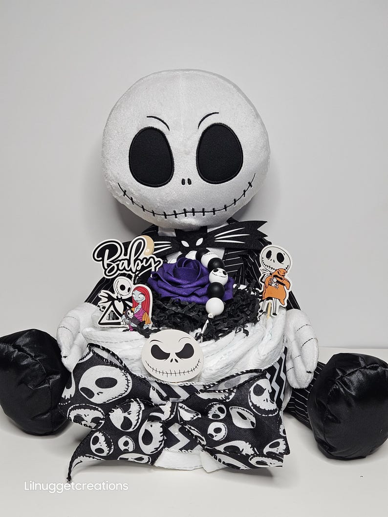 Nightmare Before Christmas Mini Diaper Cake With Jack Skellington ...
