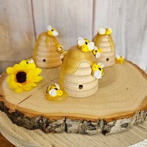 Wooden Beehive With Faux Honey-bee Decoration-bee Theme Baby - Etsy