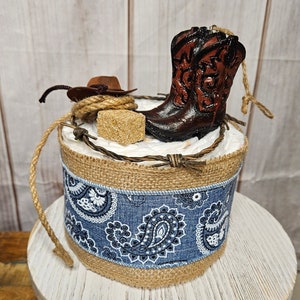 Cowboy Theme Diaper Cake-western Diaper Cake-cowboy Theme Baby Shower ...
