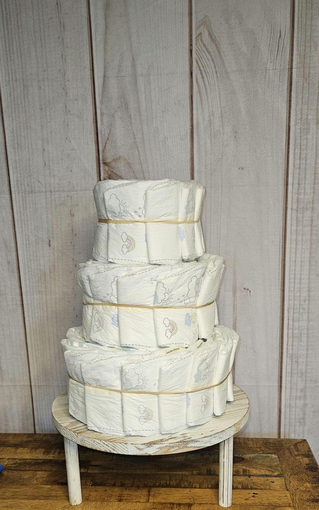 Plain Diaper Cake-decorate Your Own Diaper Cake-diy Baby Shower ...