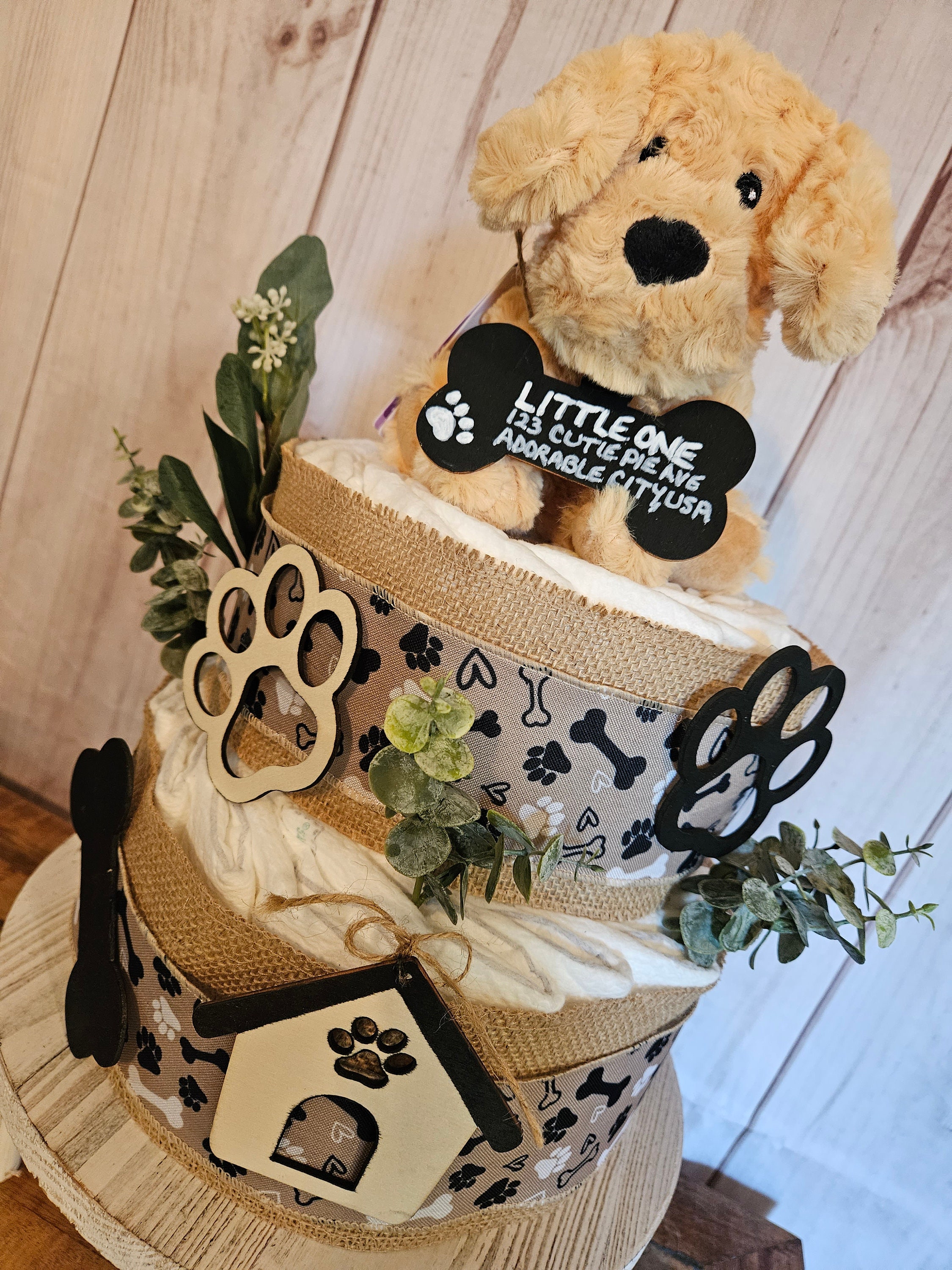 Goldendoodle Diaper Cake-puppy Diaper Cake-puppy Theme Baby Shower ...