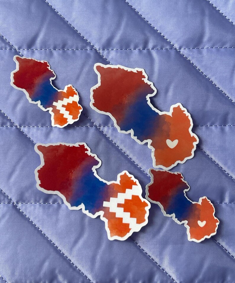 Armenia Map Flag Sticker: Weatherproof Vinyl Die Cut - Etsy