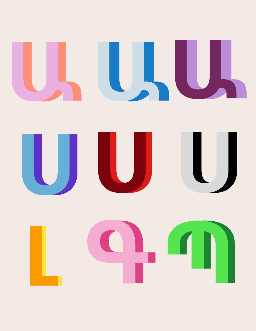 Personalized Armenian Vinyl Name Label, Armenian Stickers, Armenian ...