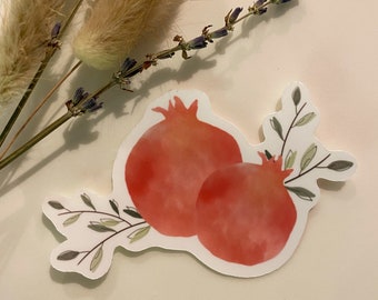 Pomegranate Sticker - Etsy