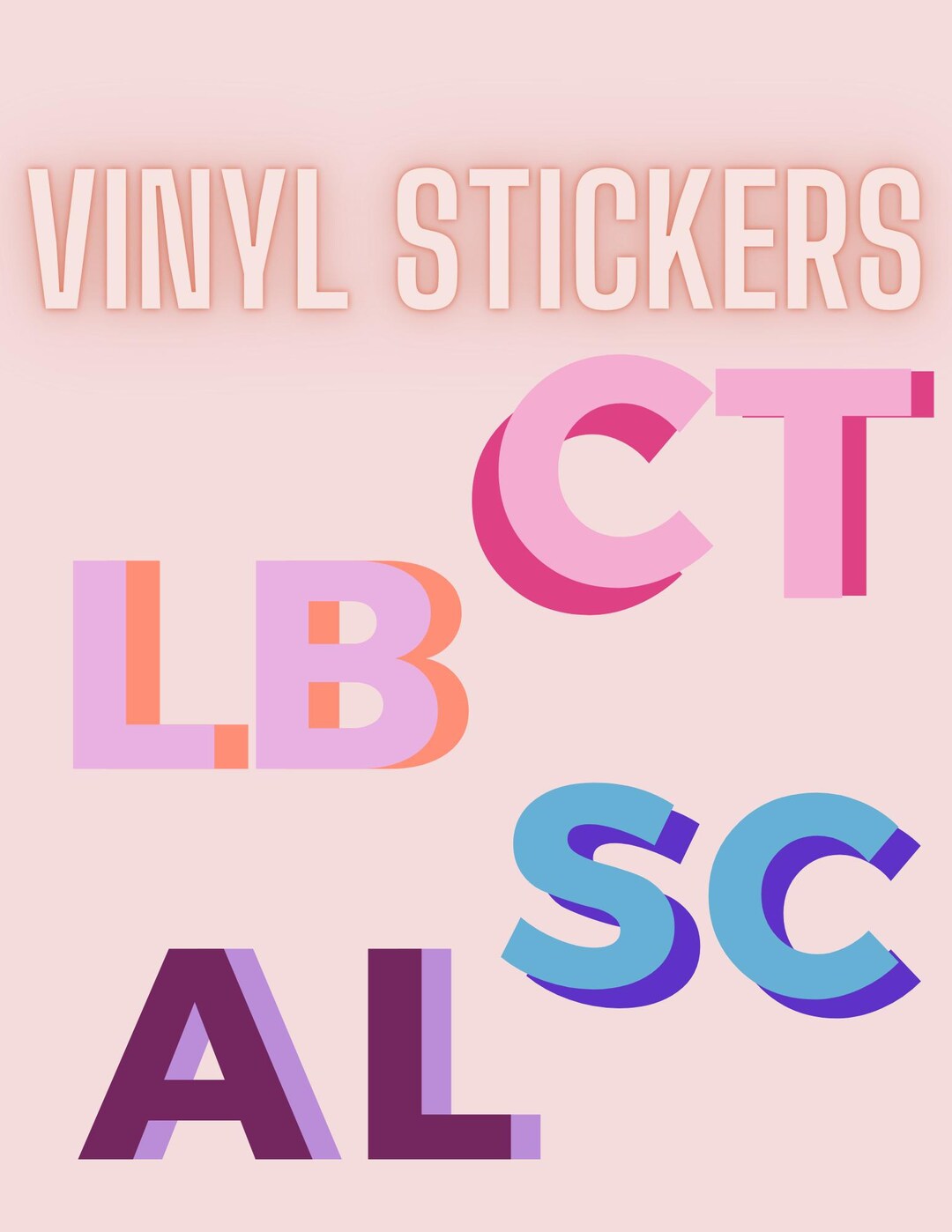 Personalized Name Sticker With Double Layer Shadow Sticker for Water ...