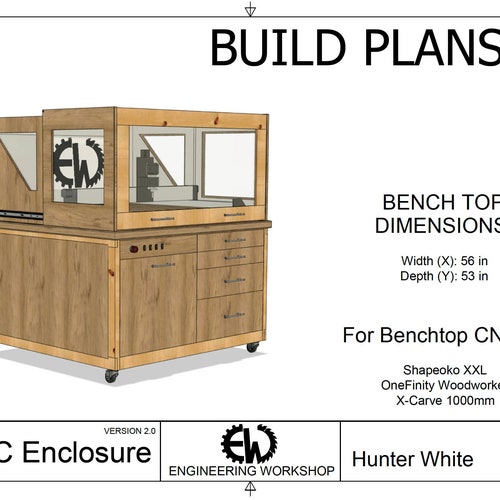 CNC Bit & Work Holding Drawer Organizer Build Plans and CAD - Etsy