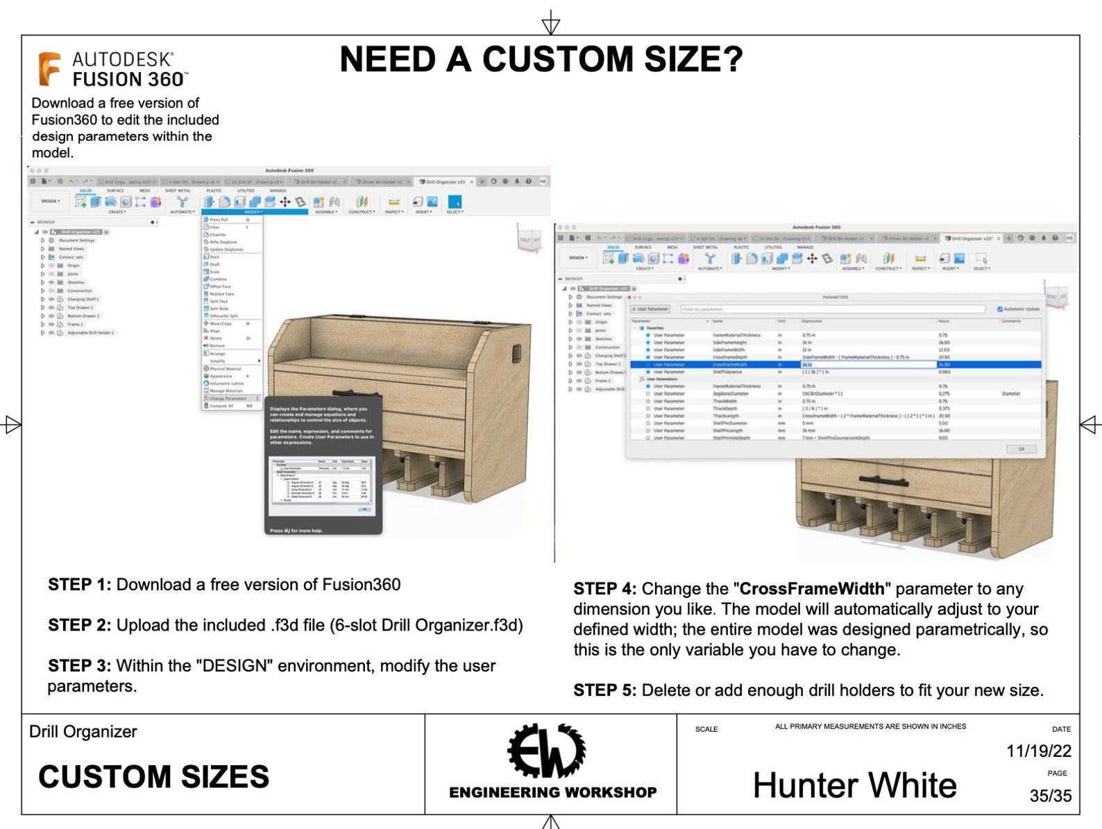 Adjustable Power Tool Organizer and Charging Station - Etsy