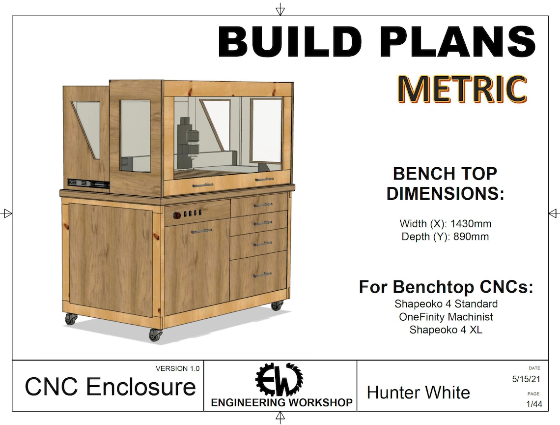 METRIC CNC Enclosure XL Build Plans - Etsy
