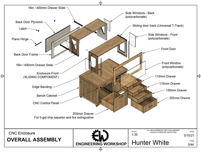 METRIC CNC Enclosure XL Build Plans - Etsy