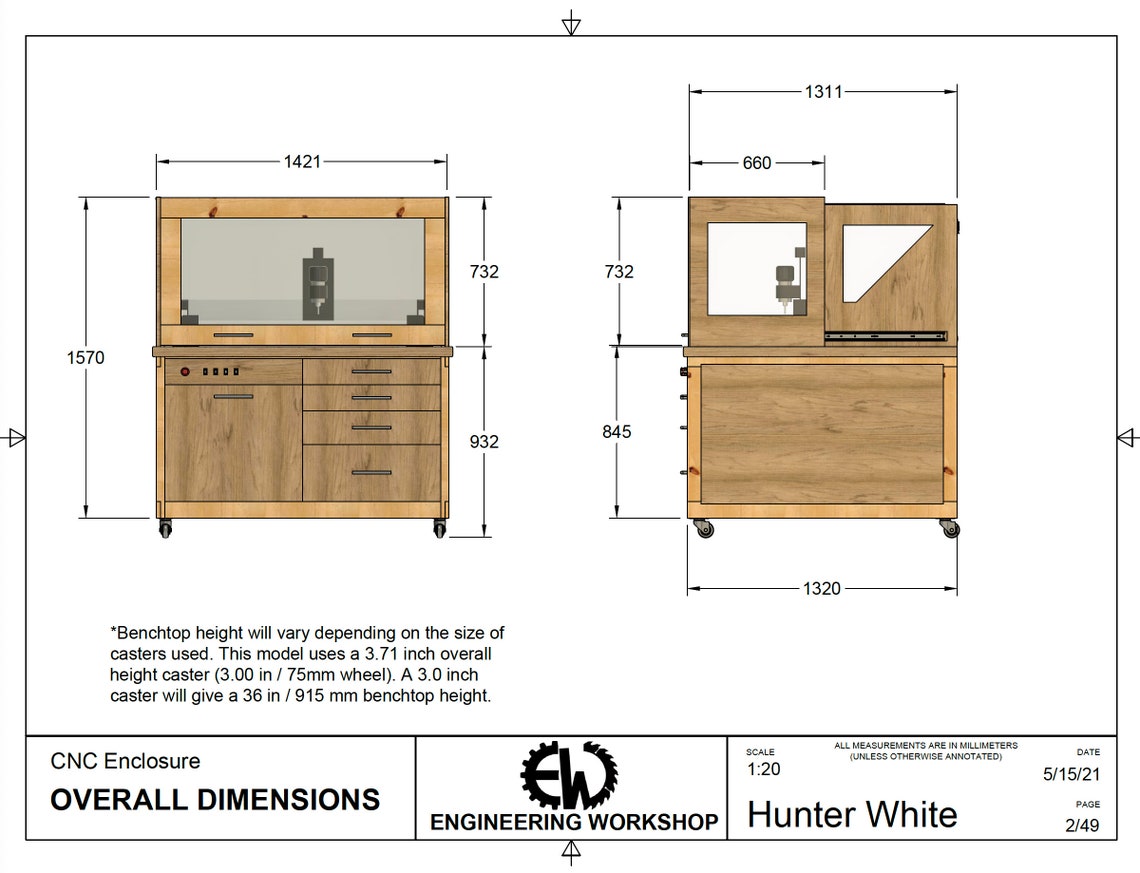 METRIC CNC Enclosure XXL Build Plans - Etsy