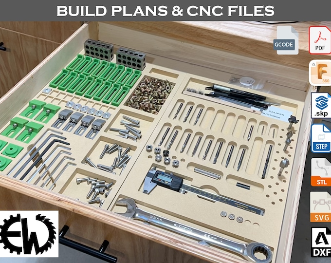 CNC Tool and Bit Storage Tray - Digital Files for CNC - Etsy Canada