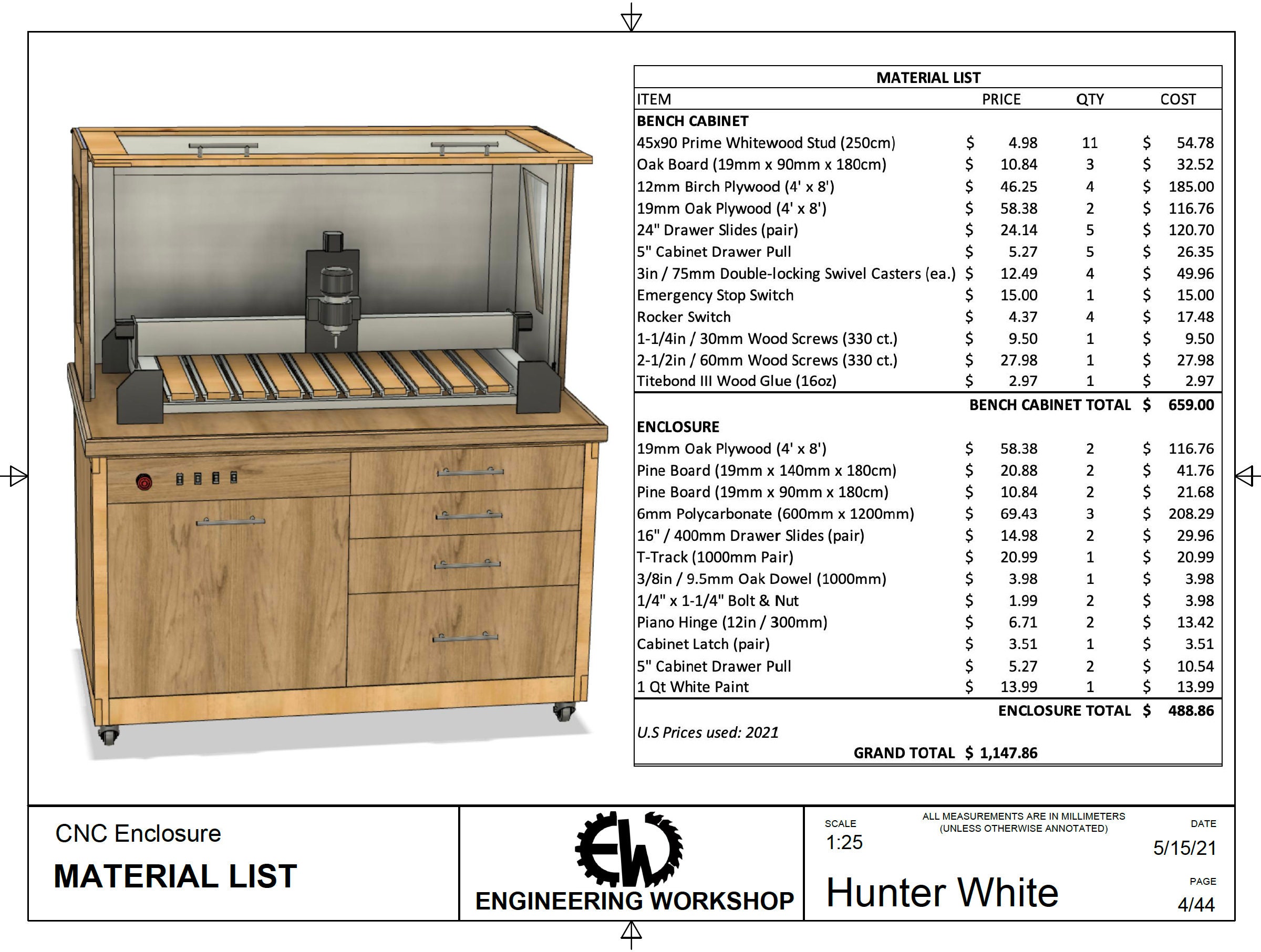 METRIC CNC Enclosure XL Build Plans - Etsy