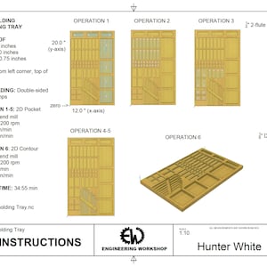 CNC Bit & Work Holding Drawer Organizer Build Plans and CAD Files - Etsy
