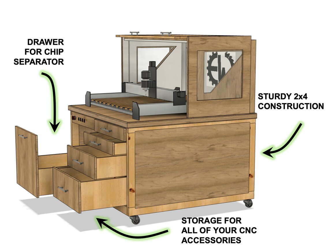 METRIC CNC Enclosure XXL Build Plans - Etsy