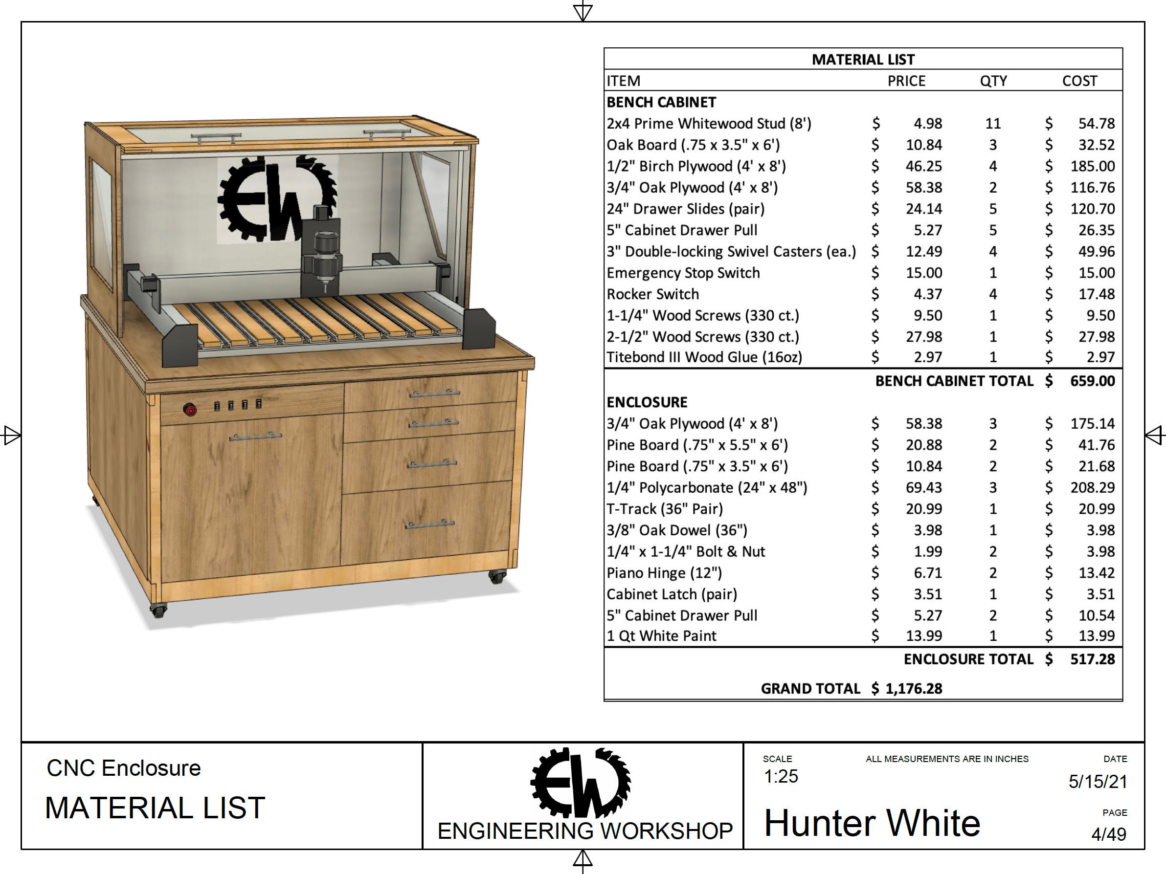 CNC Enclosure XXL Build Plans - Etsy