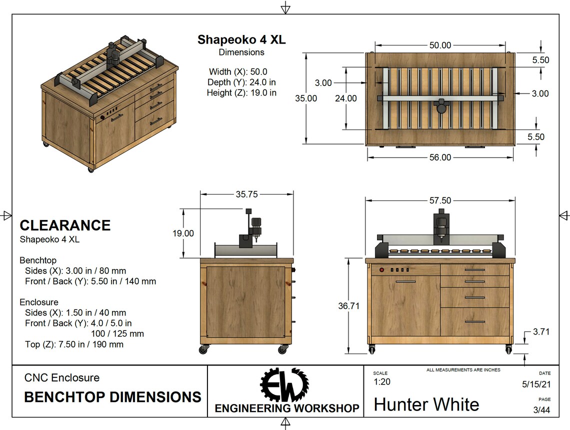 CNC Enclosure XL Build Plans - Etsy