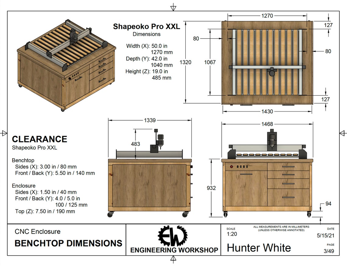 METRIC CNC Enclosure XXL Build Plans - Etsy