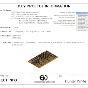 CNC Bit & Work Holding Drawer Organizer Build Plans and CAD Files - Etsy