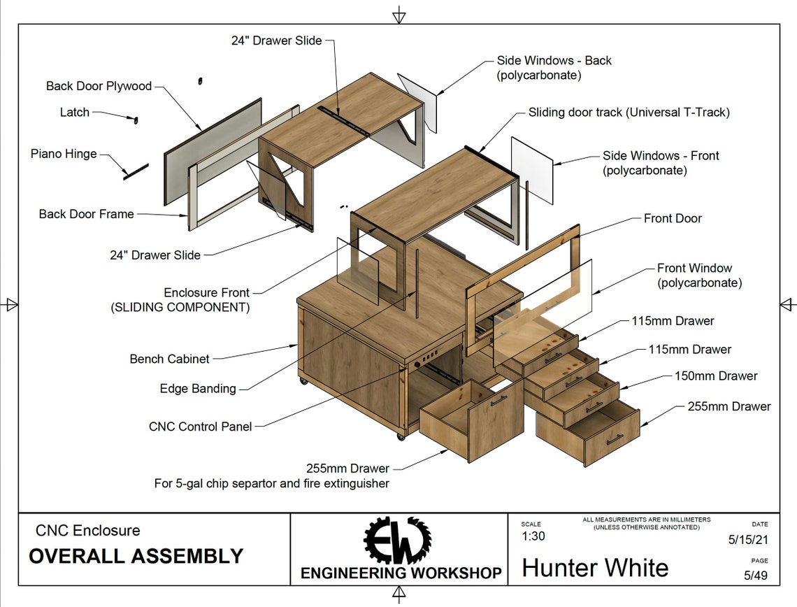 METRIC CNC Enclosure XXL Build Plans - Etsy