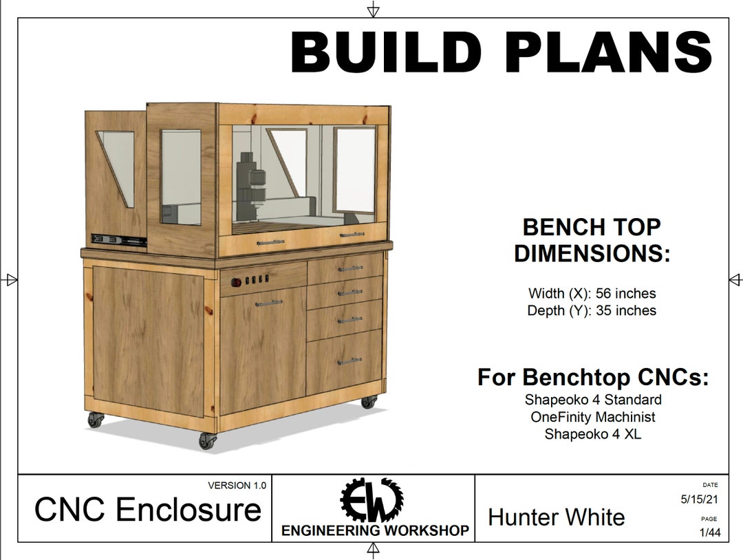 CNC Enclosure XL Build Plans - Etsy