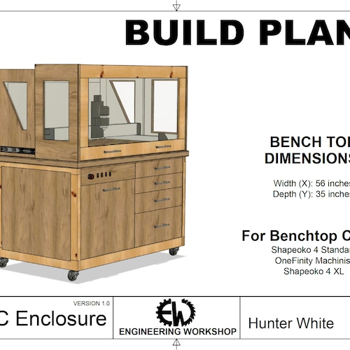 CNC Bit & Work Holding Drawer Organizer Build Plans and CAD - Etsy