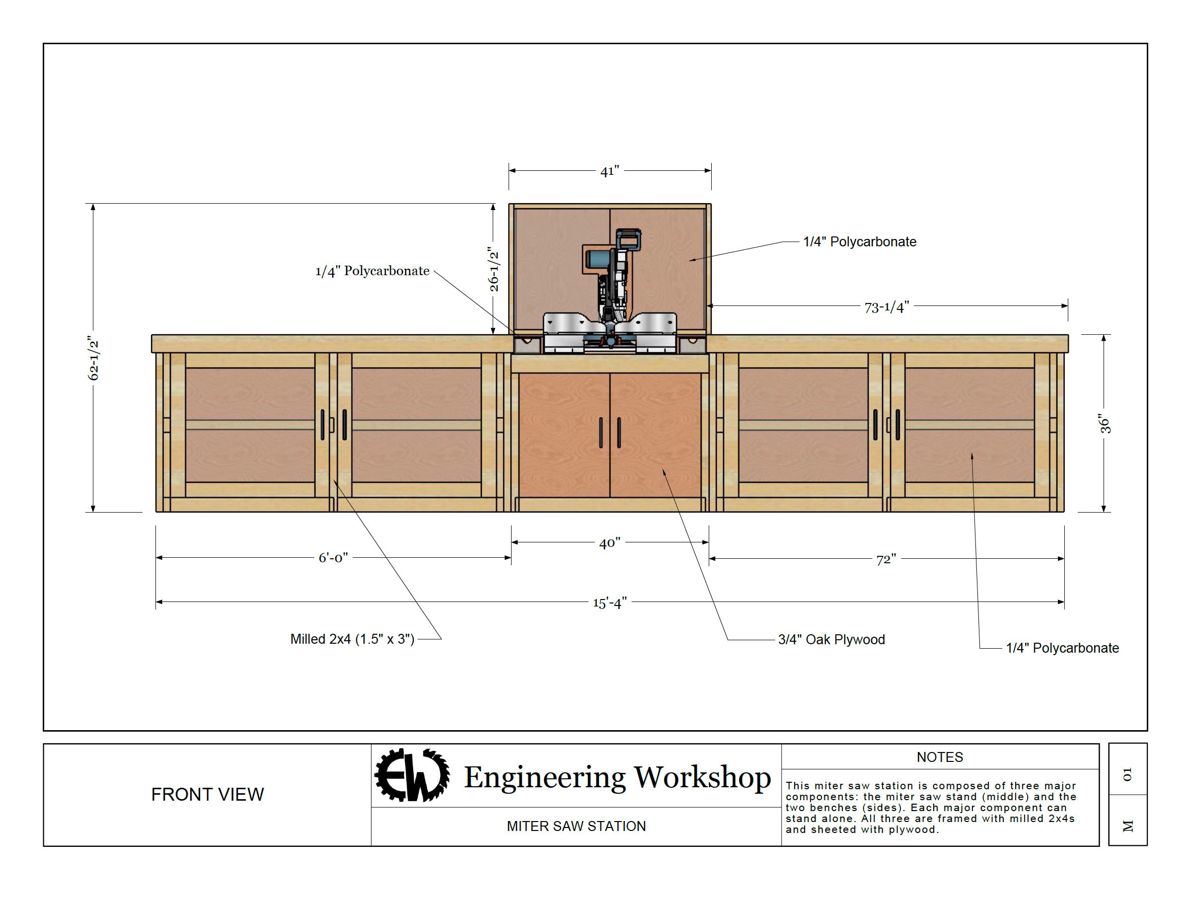 Over-engineered Miter Saw Station Plans - Etsy Australia