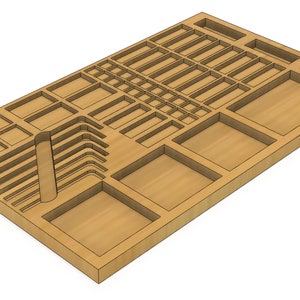 CNC Bit & Work Holding Drawer Organizer Build Plans and CAD Files - Etsy