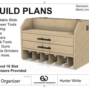 Adjustable Power Tool Organizer and Charging Station - Etsy