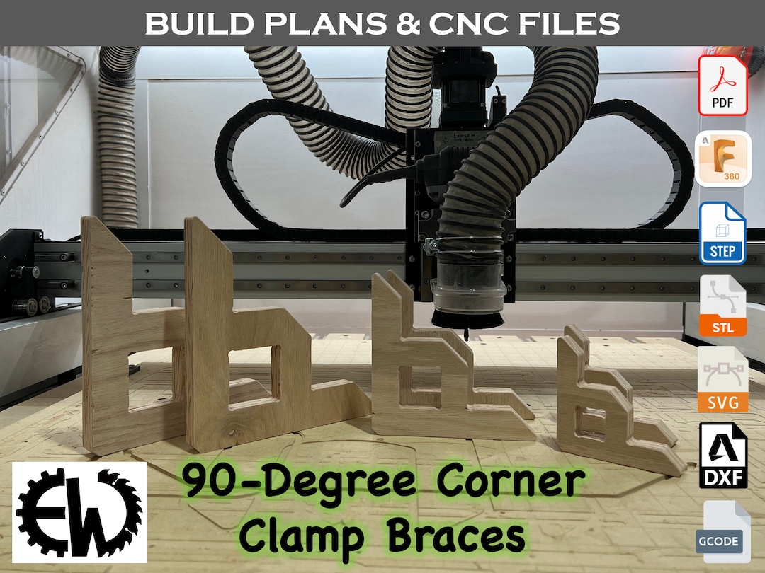 90-degree Corner Clamp Braces | CNC - Etsy