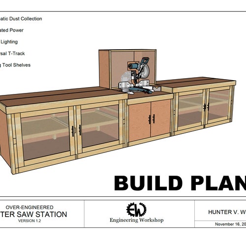Miter Saw Station Build Plans - Etsy