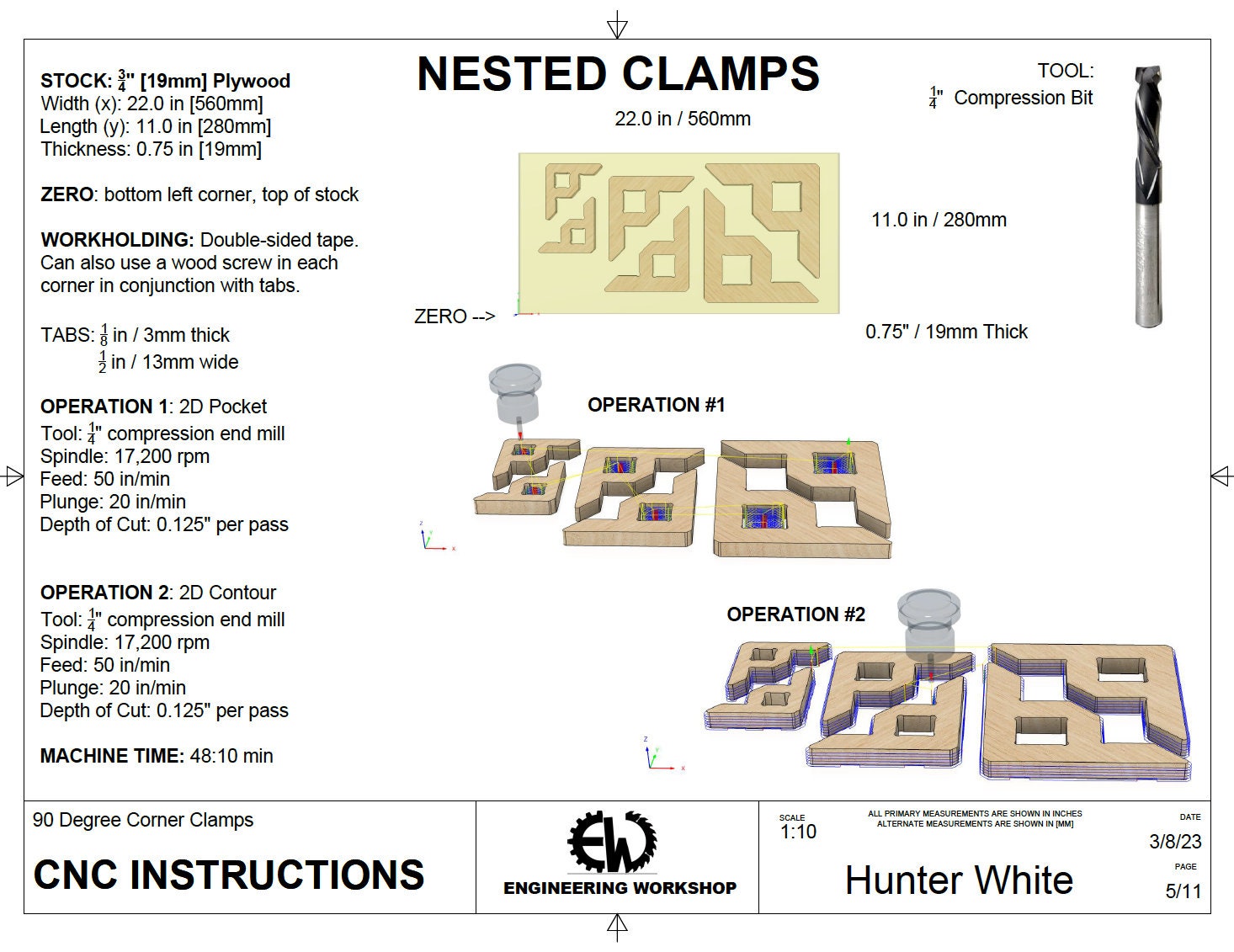 90-degree Corner Clamp Braces | CNC - Etsy