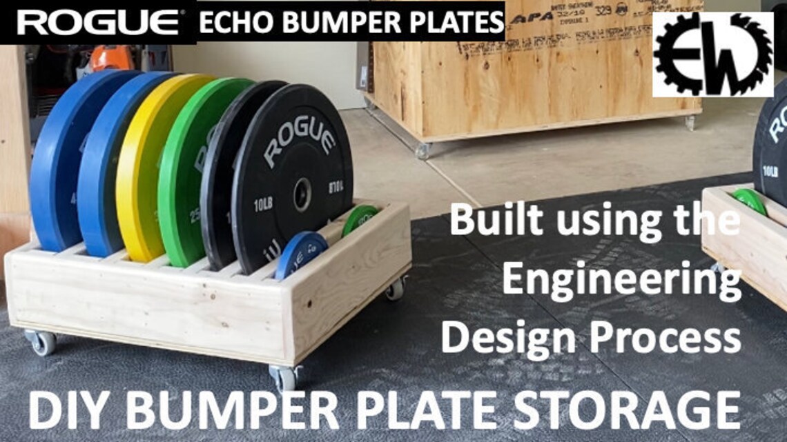 DIY Rogue Echo Bumper Plate Storage Plans | Etsy