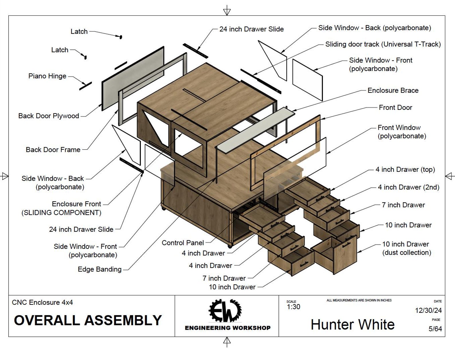 4x4 CNC Enclosure Build Plans - Etsy