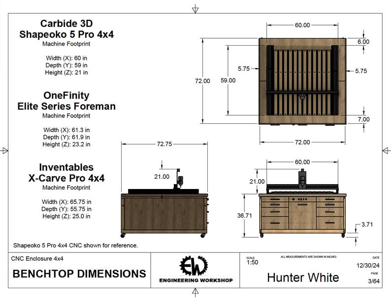 4x4 CNC Enclosure Build Plans - Etsy