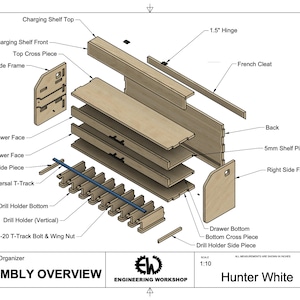 Adjustable Power Tool Organizer and Charging Station - Etsy