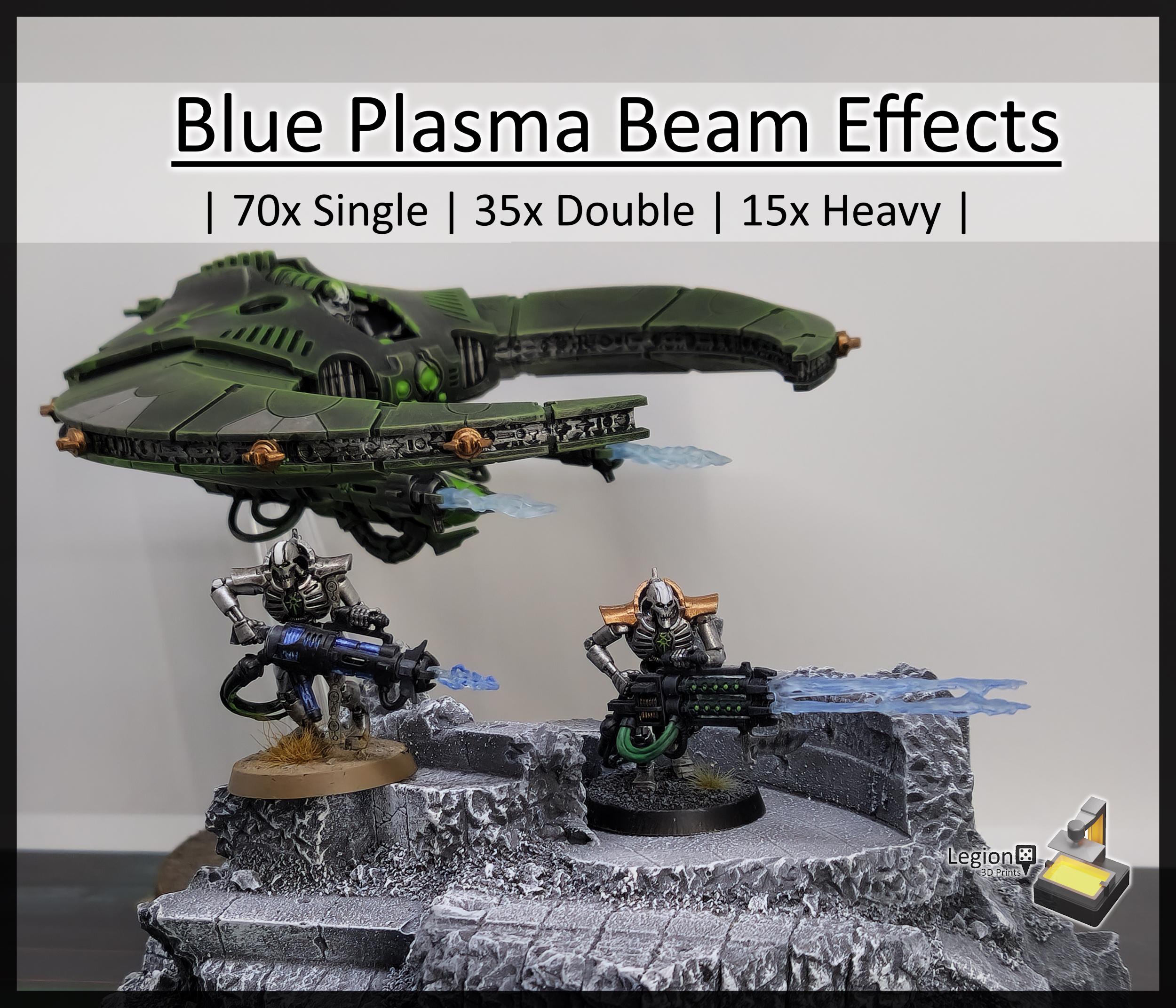 Blue Plasma Beam Miniature Effects Packs - for Wargaming Model ...