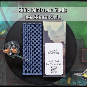 Skulls Pack for Basing 32 + 28mm Miniatures (166x) - Scatter Scenery ...